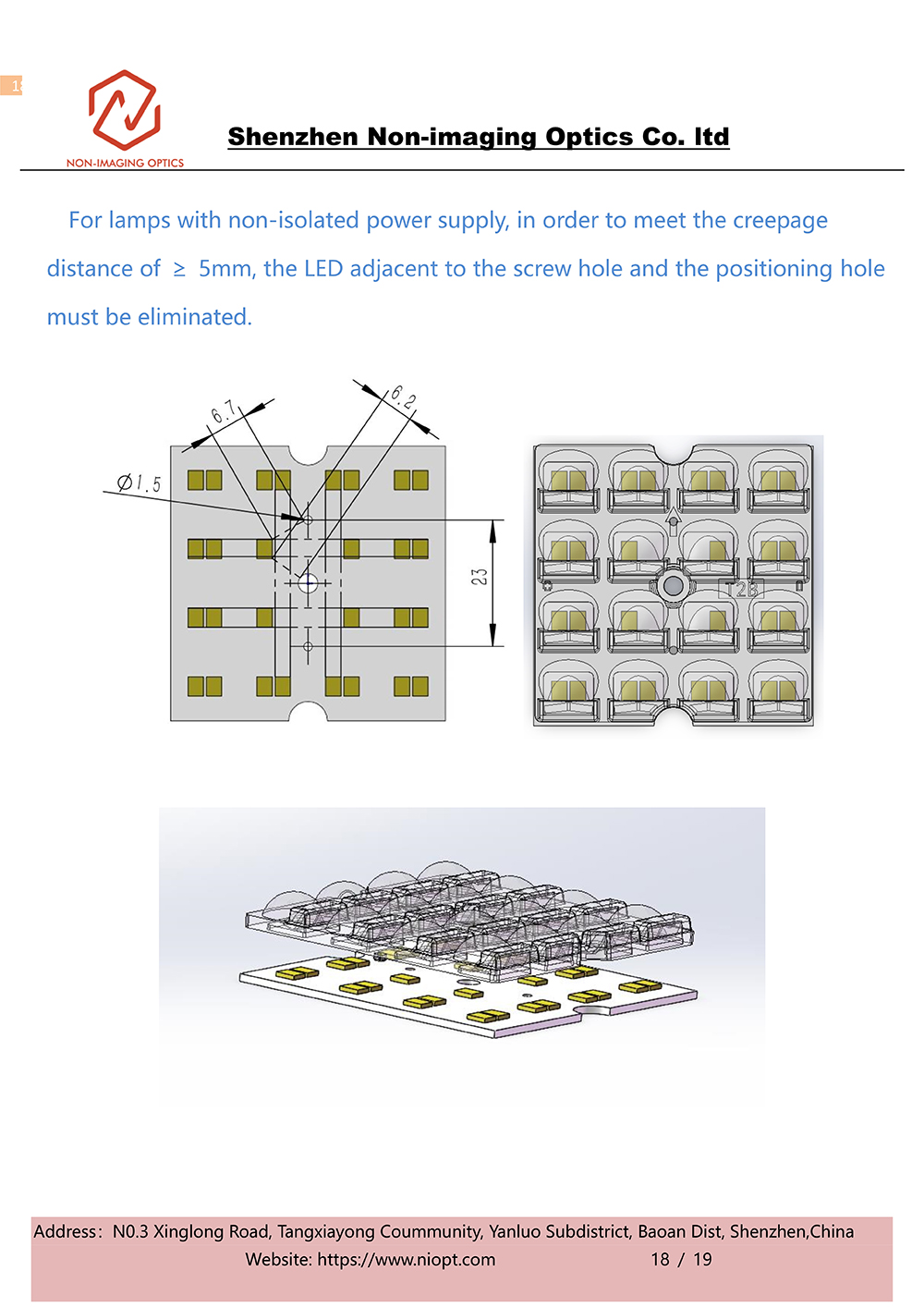 NML-30D-16-L1-C1 - Non-imaging Optics(Shenzhen)Co.,Ltd